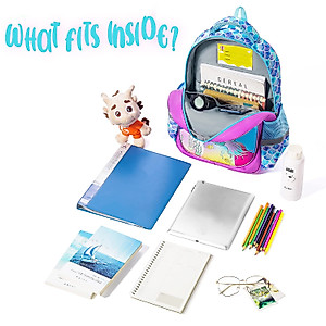 Spring Country Girls Backpack for School, Children Casual Daypack Book Bag Rucksack (Mermaid Glitter)