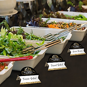 Big Dot of Happiness Roaring 20’s - 1920s Art Deco Jazz Party Tent Buffet Card - Table Setting Name Place Cards - Set of 24