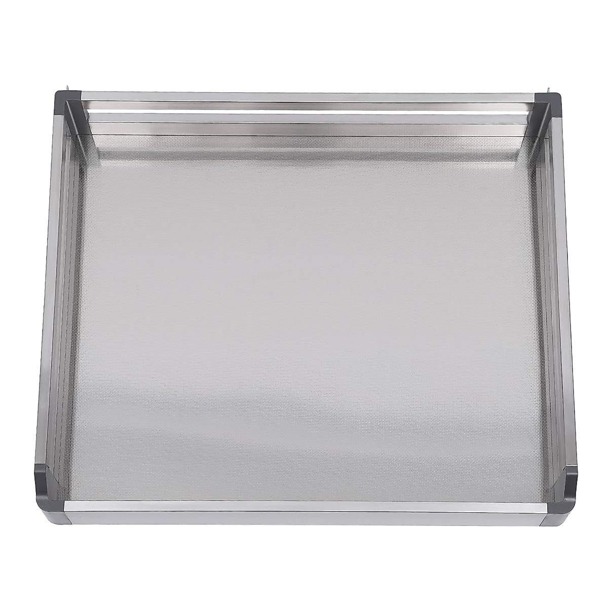 BANLICALI Blind Corner Cabinet Pull Out, Modern 2 Layers Stainless Steel Blind Corner Cabinet Organizer with Inner/Outer Basket, Corner Cabinet Organizer Pull Out Shelf for Kitchen Silver