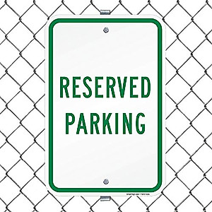 "Reserved Parking" Sign By SmartSign | 12" x 18" Aluminum