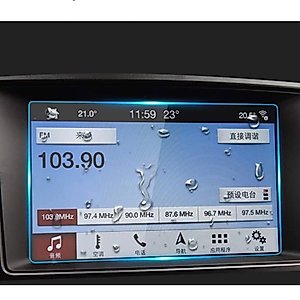 HeyMoly Compatible With 2013-2024 Ford Tempered Glass Screen Protector 8 Inch, 9H Car Navigation Display Protector, F-150 F250 F350 F450 Sync2 Sync3 Escape Expedition