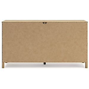 Signature Design by Ashley Hallityn Coastal 6-Drawer Dresser with Safety Stop and Scalloped Design, White