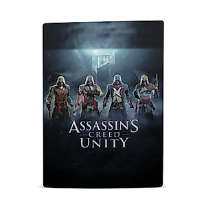 Head Case Designs Officially Licensed Assassin's Creed Group Unity Key Art Matte Vinyl Faceplate Sticker Gaming Skin Decal Cover Compatible With Sony PlayStation 5 PS5 Digital Edition Console