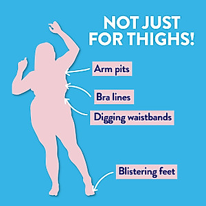 Megababe Thigh Rescue Anti-Chafe Stick | Prevents skin chafe & irritation | Thighs, arms, bra-lines & more | 0.81 oz (Pack of 1)