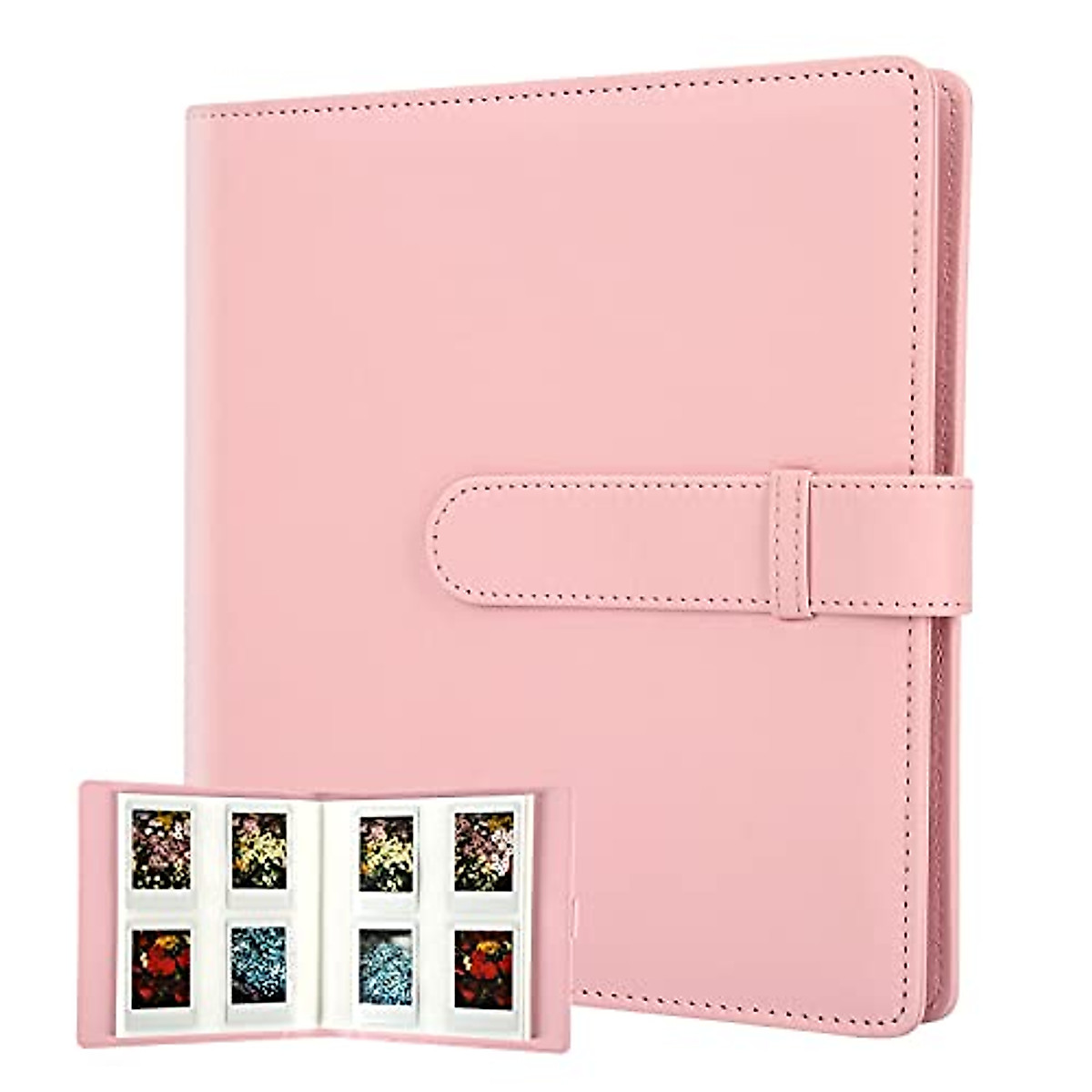 256 Pockets Photo Album for Fujifilm Instax Mini 11 12 9 7+ 40 Evo Liplay 90 8 Instant Camera/Mini Link SP-1 Printer, Photo Album for Polaroid Zink 2x3" Photo/Mint Zip Instant Camera Printer (Pink)