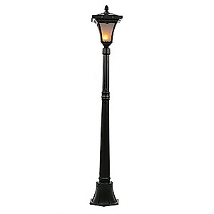 Sun-Ray 312069 Vittoria Solar Lamp Post, 52" Black