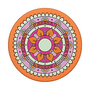 Retro Inspired Mandala Peace Relaxation Meditation Aid Focus PopSockets Swappable PopGrip