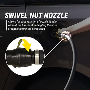 TEAR PUMP - Adjustable Intake (22.6 to 34-inch) 55 Gallon Drum Pump (4.2 GPM) Electric Drum Barrel Pump with Precise Meter for Diesel/Gas / E85 / DEF/Antifreeze/Windshield Washer Fluid