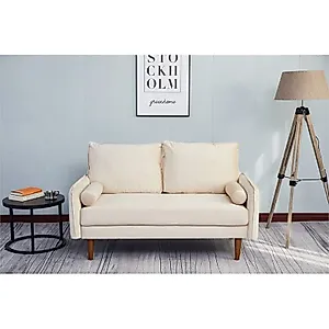 Kingway Furniture Baron Velvet Living Room Loveseat in Blue