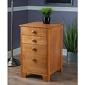 Winsome Studio File Cabinet, Honey