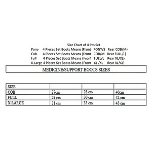 RIDING GEARS Horse Medicine Brushing Boots Leg Wraps Protection Gear Set of 2 and Set of 4 in 14 Colors (Small/Pony, Sky Blue/TURQUOIS (Set of 4))