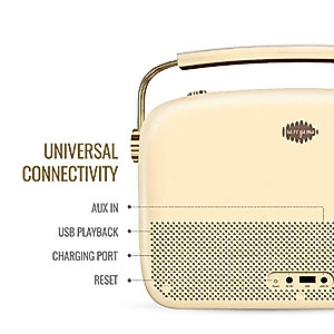 Saregama Carvaan 2.0 Portable Digital Music Player - Sound by Harman/Kardon (with 20,000 Songs) (with WiFi, Champagne Gold Color)