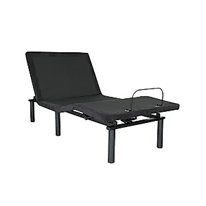 Electric Adjustable Bed Frame with Head & Foot Incline, Twin XL Adjustable Bed Base with 2 USB Ports & Adjustable Legs, Bed Frame Folding Design with Remote Control and Quiet Motor, Easy Assembly