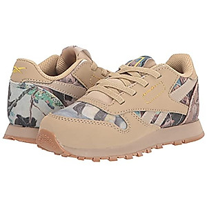 Reebok Baby Classic Leather Sneaker, National Geographic/Utility Beige/Soft Camel, 4 US Unisex Infant