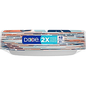 DIXIE® 8.5 INCH PAPER PLATES, 48 COUNT