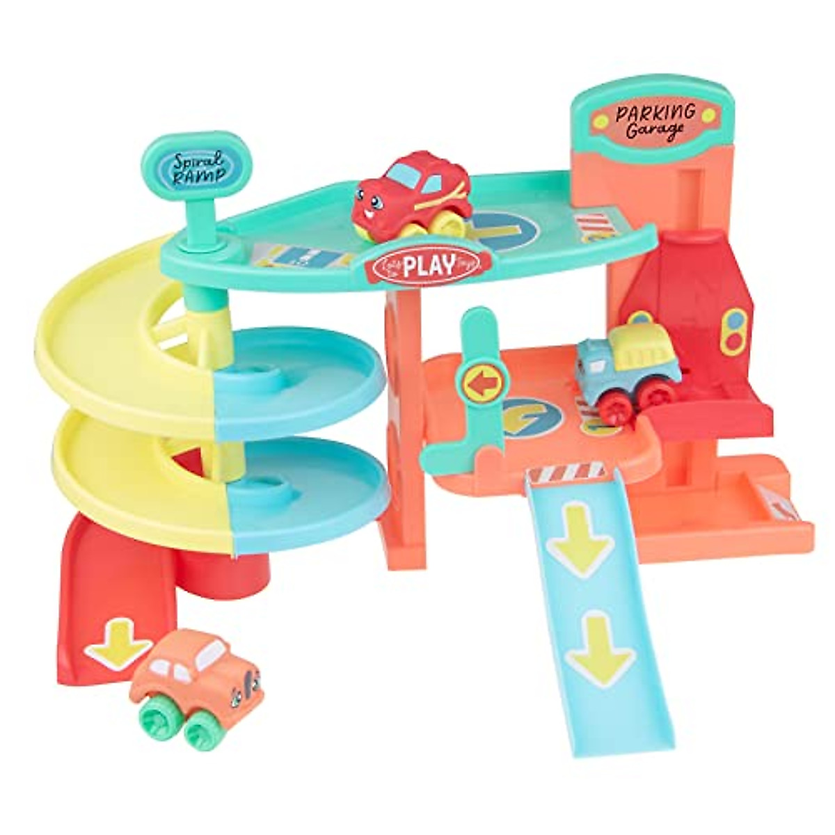 Lots to Play Toys - Multi-Story Baby Car Parking Garage - JC Toys