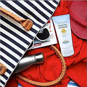 Neutrogena Healthy Defense Daily Moisturizer with SPF 50 and Vitamin E, Lightweight Face Lotion with SPF 50 Sunscreen and Antioxidants, Vitamin C & Vitamin E, 1.7 fl. oz (Pack of 2)