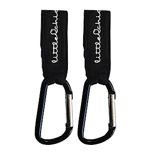 Little Chicks Stroller Hooks Clip Carabiner - Purse and Bag Hanger - 2 Pack - Model CK095