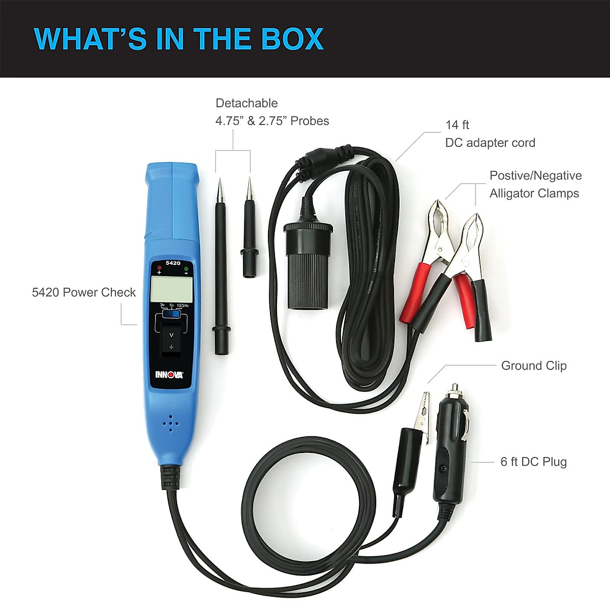 INNOVA 5420 Power Check Powered Circuit Tester, Automotive Digital Volt ...
