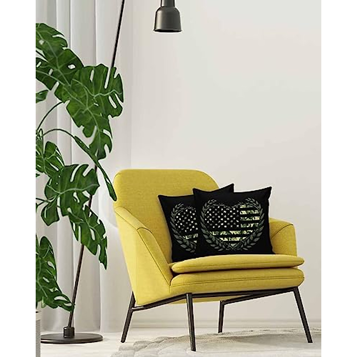 applebless Set of 2 Throw Pillow Covers Square for Home Decor, Camo 18x18 Inch Cotton Reversible Pillow Case Sofa Soft Cushion Cases for Bedroom Couch Bed Car Chair