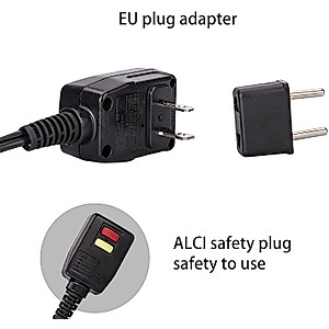 Dan Technology Compact Travel & Portable Mini Hair Dryer - Blow Dryer with Concentrator & Diffuser, European Plug