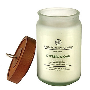 Chesapeake Bay Candle PT18478 Scented Candle, Cypress & Oak, Large Jar