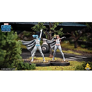 Atomic Mass Games Marvel: Crisis Protocol Emma Frost and Psylocke Character Pack - Psychic Mutants Unleashed! Tabletop Superhero Game, Ages 14+, 2 Players, 90 Minute Playtime, Made