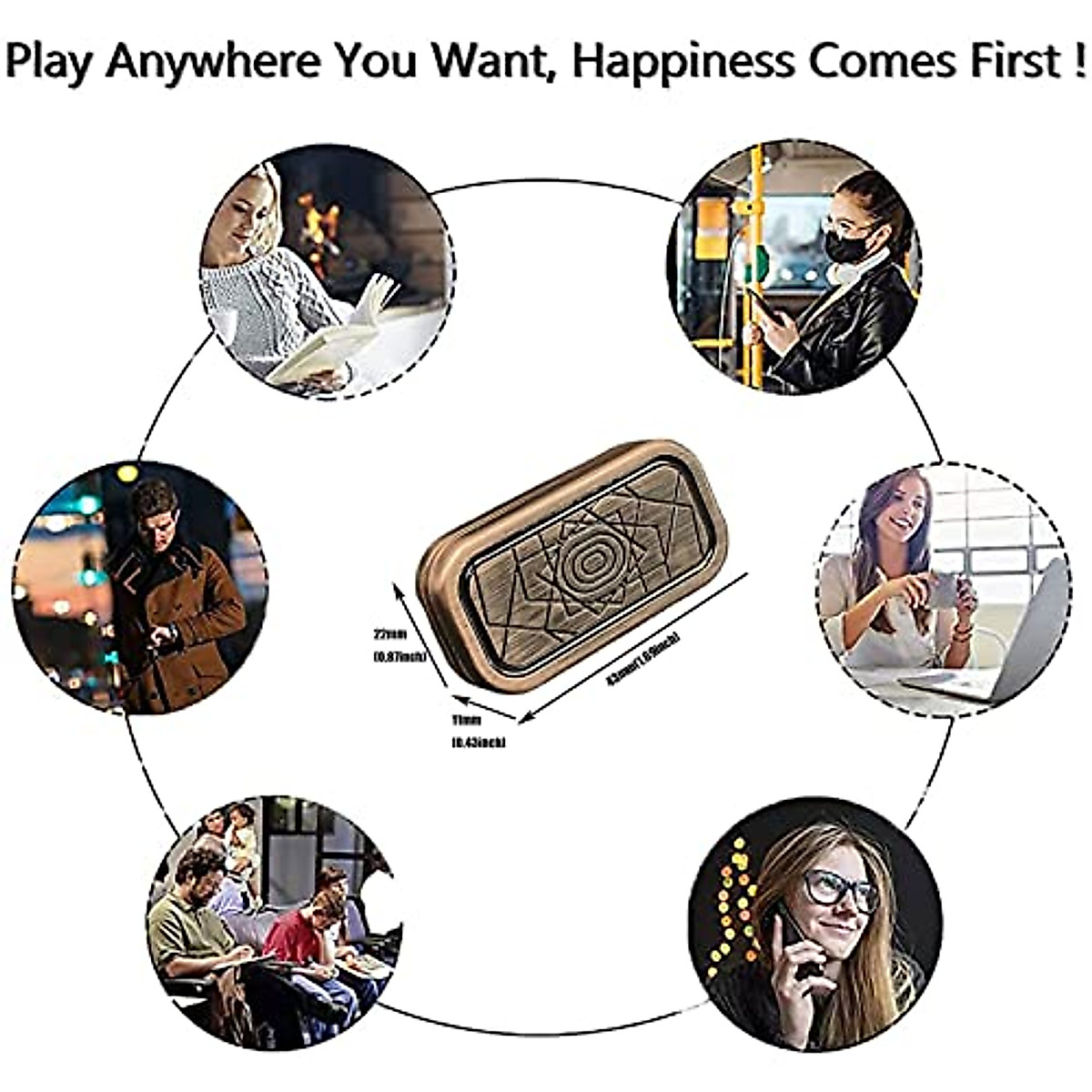 CP3 Fidget Slider EDC Adult Metal Fidget Toys ADHD Tool Anxiety Stress Relief Toys Fun Office Desk Toys Gifts for Boyfriend and Father (Vortex)