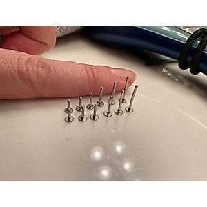 Briana Williams 16G Surgical Steel Tragus Cartilage Helix Earrings Studs Replacement Balls Short Lip Rings 4-12mm Conch Piercing Jewelry