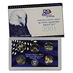 1 S 1999 thru 2009 All 56 Proof State & Territory Quarters Complete Set With Boxes and COA Proof