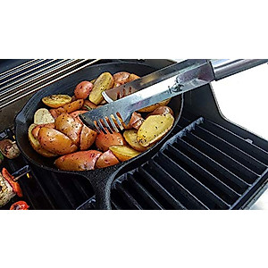 Kona BBQ Grill Tools Set with Case - 18 inches Long to Keep Hands Away from Heat, Premium Stainless Steel Grilling Utensils with Bottle Opener Handles - Makes A Great Gift