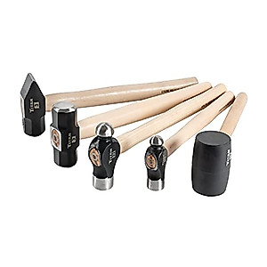 Titan 85070 5-Piece Hickory Wood Handle Hammer Set