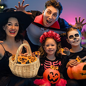 Letapapa Halloween Party Favors for Kids, 24 Pcs Jumping Popper Spring Launchers Toy, Bouncy Halloween Novelty Toys for Treat or Trick Goodie Bag Fillers, Classroom Prizes