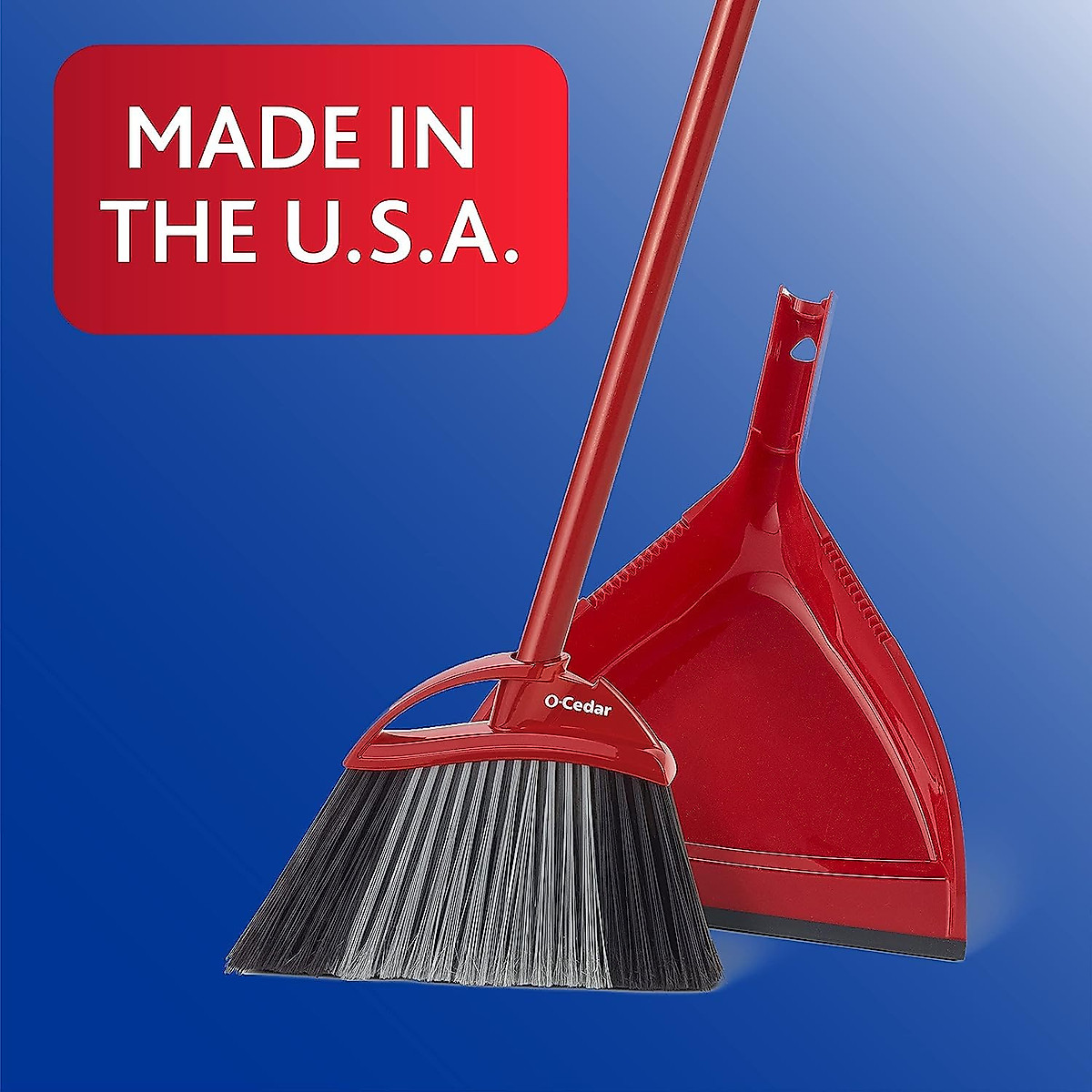 O-Cedar Power Corner Angle Broom with Dust Pan (Pack of 3)