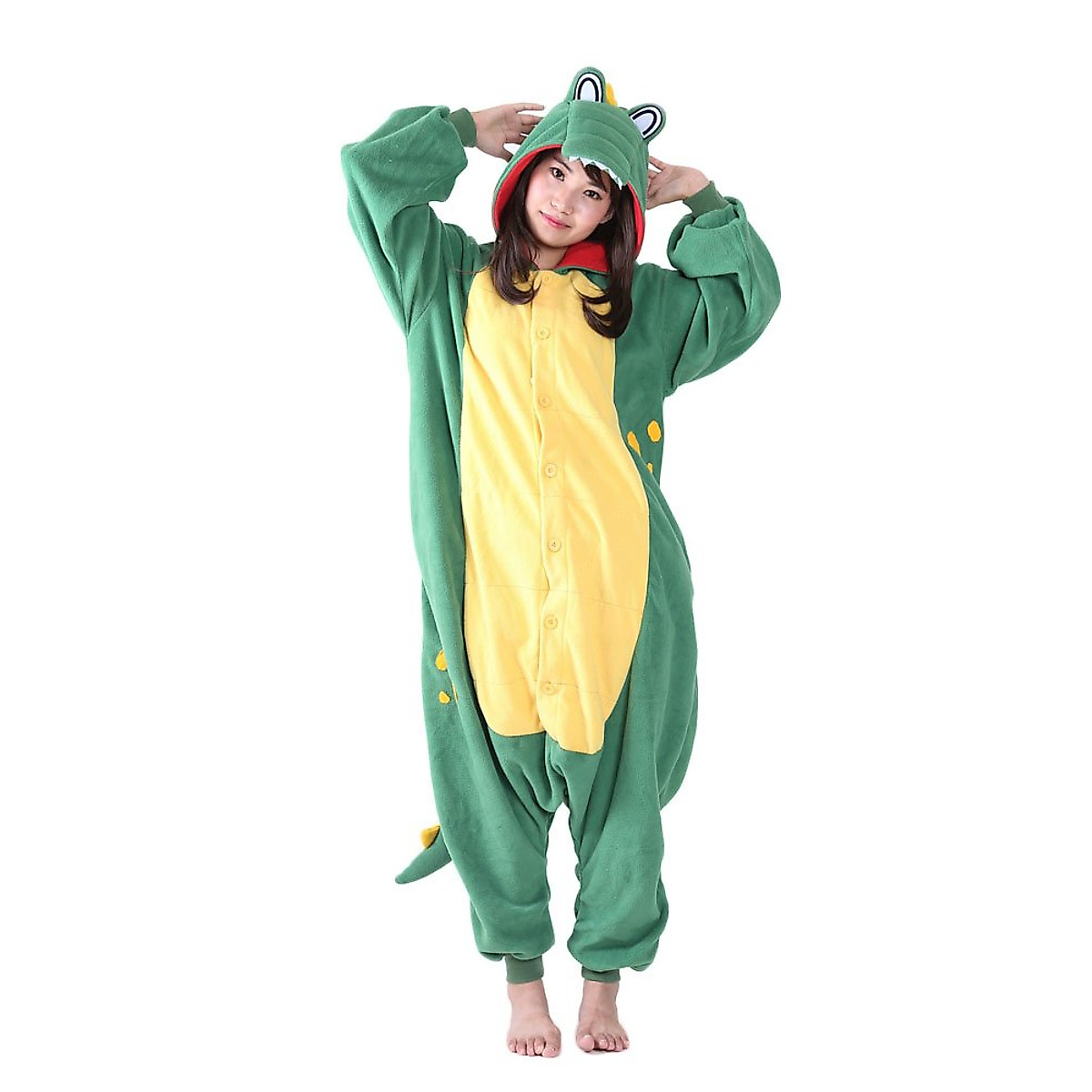 Uniquecos Adult Animal Onesie Animal Cosplay Costume Halloween Pajamas Large