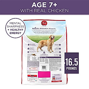 Purina ONE High Protein Dry Senior Dog Food Plus Vibrant Maturity Adult 7 Plus Formula - 16.5 lb. Bag