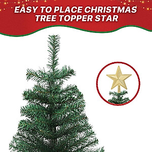 Magshion Artificial Christmas Tree, 3Ft Full Christmas Tree with 90 PVC Branch Tips, Green Christmas Tree for Home Party Decor, Easy Assemble Xmas Tree for Outdoor