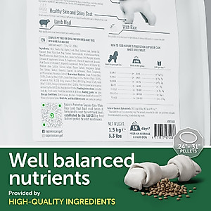 Nature's Protection Superior Care White Dogs Dry Dog Food with Lamb and Rice for Adult Small and Mini Breeds Light Coated Dogs 3.3lb