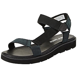 Timberland Women's Bailey Park Webbing-Strap Sandal, Black Nubuck, 8