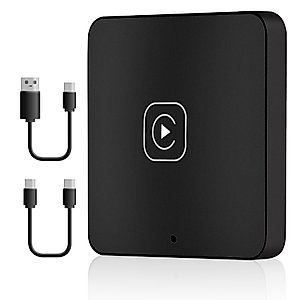 CAMECHO Wireless CarPlay Adapter for All Factory Wired CarPlay, Apple Carplay Wireless Dongle, Carplay Wireless Adapter for iPhone, 5Ghz WiFi, Plug & Play, Auto Connect, Carplay Box