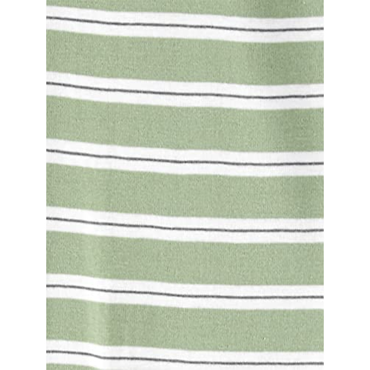 Simple Joys by Carter's Toddler Boys' Snug-Fit Footed Cotton Pajamas, Pack of 3, Green Stripe/Grey Heather/Indigo Wash Dinosaur, 3T