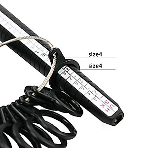 PUPUKA Ring Sizer, US Size 2-15 EUR Size 41-76 with Half Size, Easy-to-Use Ring Sizer Measuring Tool