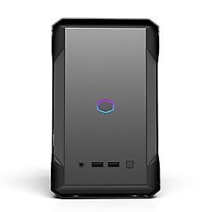 Cooler Master MasterCase NC100 SFF Small Form Factor 7.9 Liter Case with V650 Gold SFX PSU, GPUs 2.5 Slots up to 320mm for Intel(r) NUC 9 Extreme Element, Black