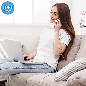 iPhone Charger 10 ft Lightning Cable [Apple MFi Certified] 90 Degree 3 Pack iPhone Charging Cable Long iPhone 13 Charger Nylon Braided for iPhone 14/13/12/11 Pro MAX/XR/XS/8/7/Plus/6S/SE/iPad