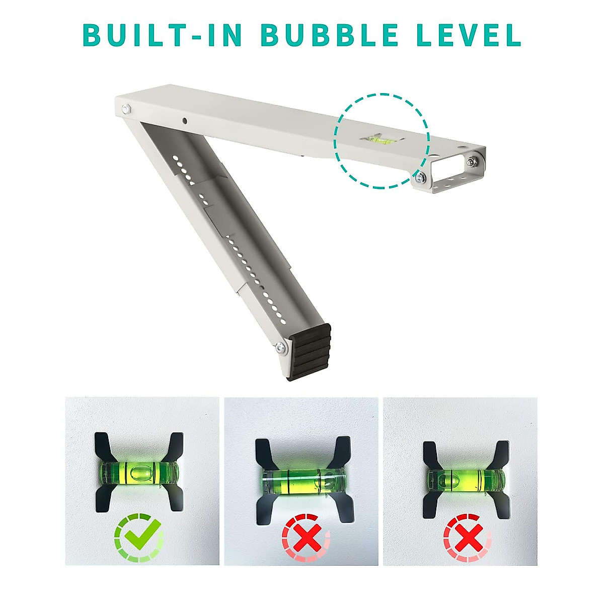 Air Conditioner Support Bracket,Heavy Duty Window AC Bracket,Support Up to 176lbs,Support 5,000 24,000 BTU Units