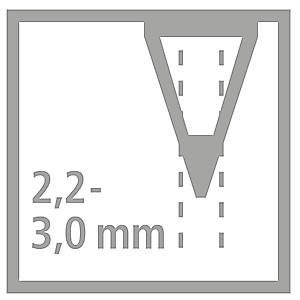 STABILO Othello 282/3H Pencil 3H Green with Stripes (Pack of 12)