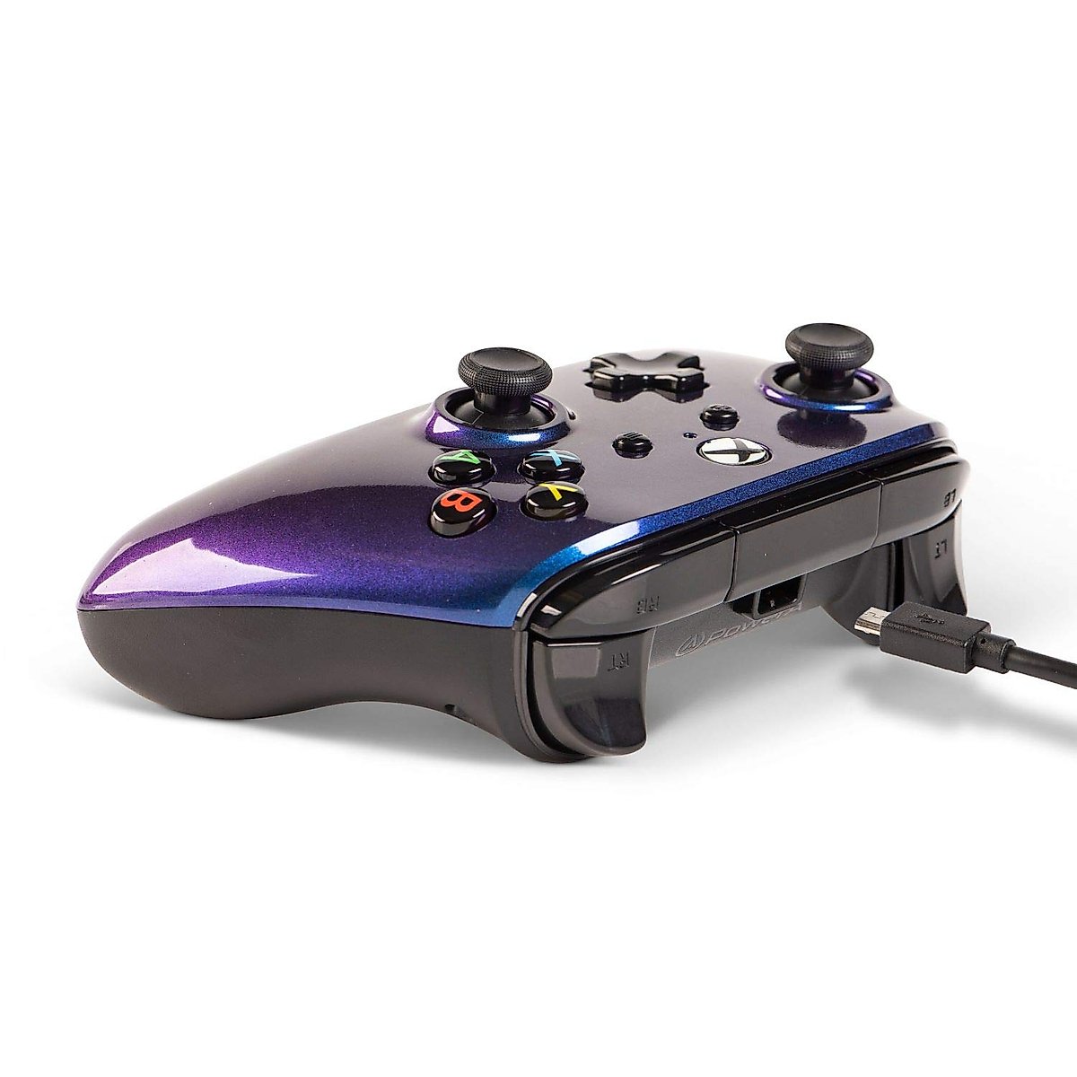 PowerA Enhanced Wired Controller for Xbox One - Cosmos Nebula, gamepad, wired video game controller, gaming controller, Xbox One, works with Xbox Series X|S