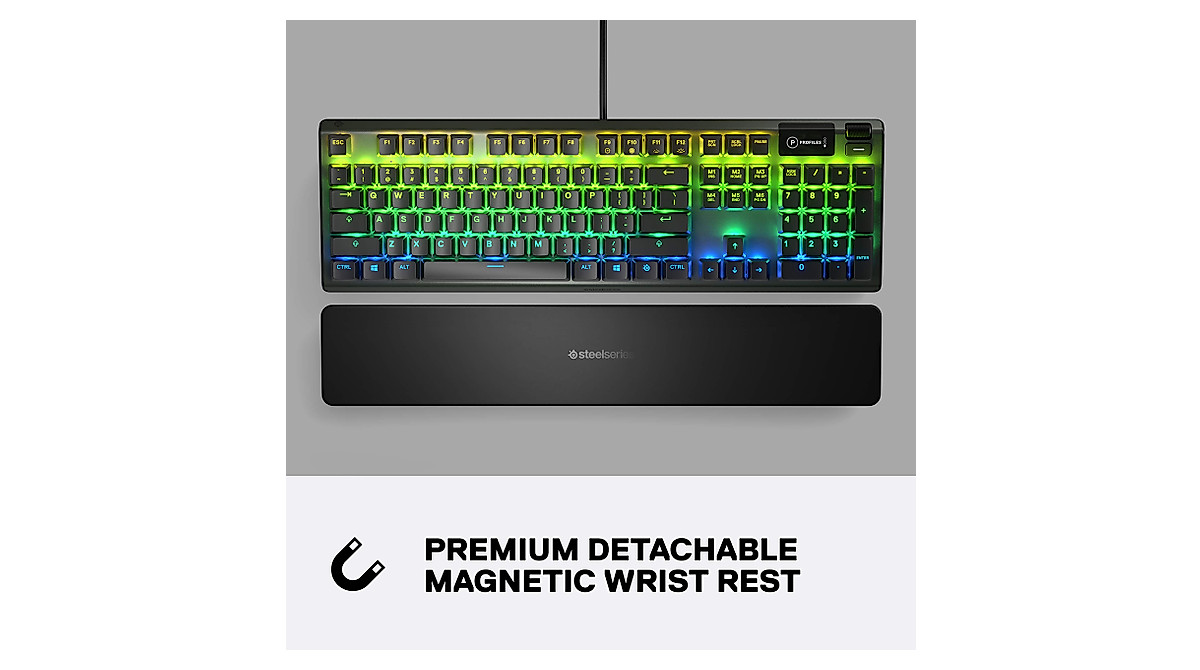SteelSeries Apex 5 Keyboard - Hybrid Mechanical Gaming