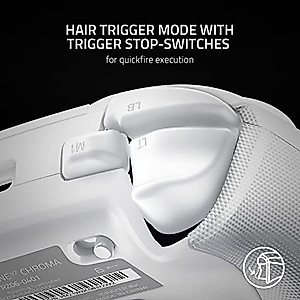 Razer Wolverine V2 Chroma Wired Gaming Pro Controller for Xbox Series X|S, Xbox One, PC: RGB Lighting - Remappable Buttons & Triggers - Mecha-Tactile Buttons & D-Pad - Trigger Stop-Switches - White