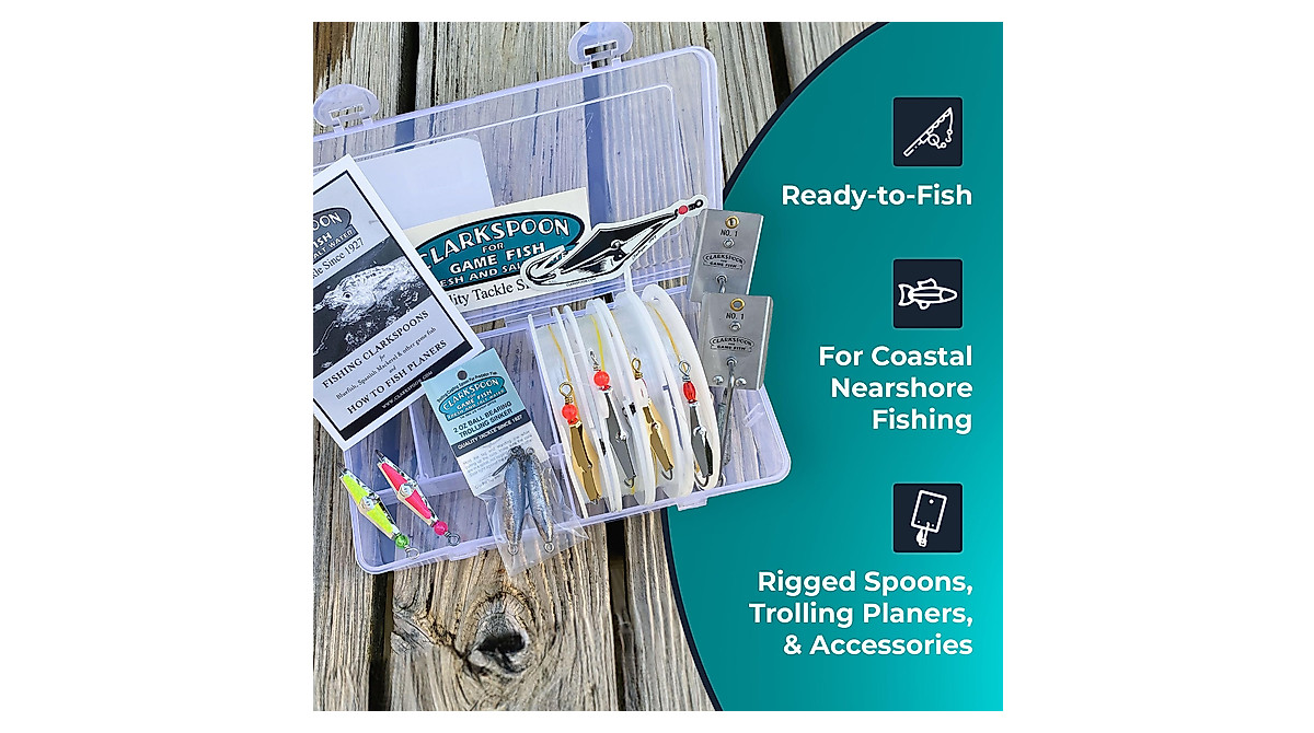 Clarkspoon Trolling Kit for Coastal Fishing | Ready-to-Fish Set
